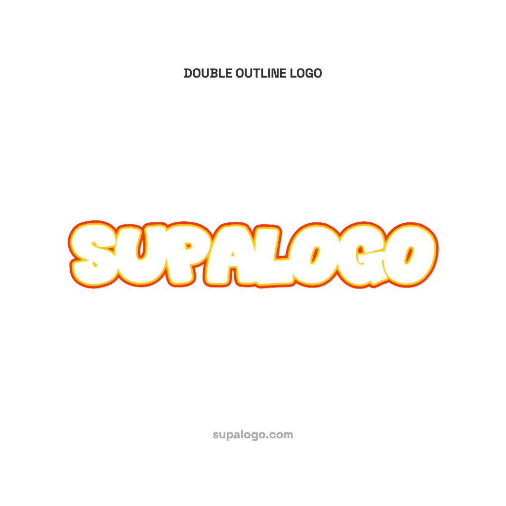 Double Outline Logo Generator Free — Supalogo