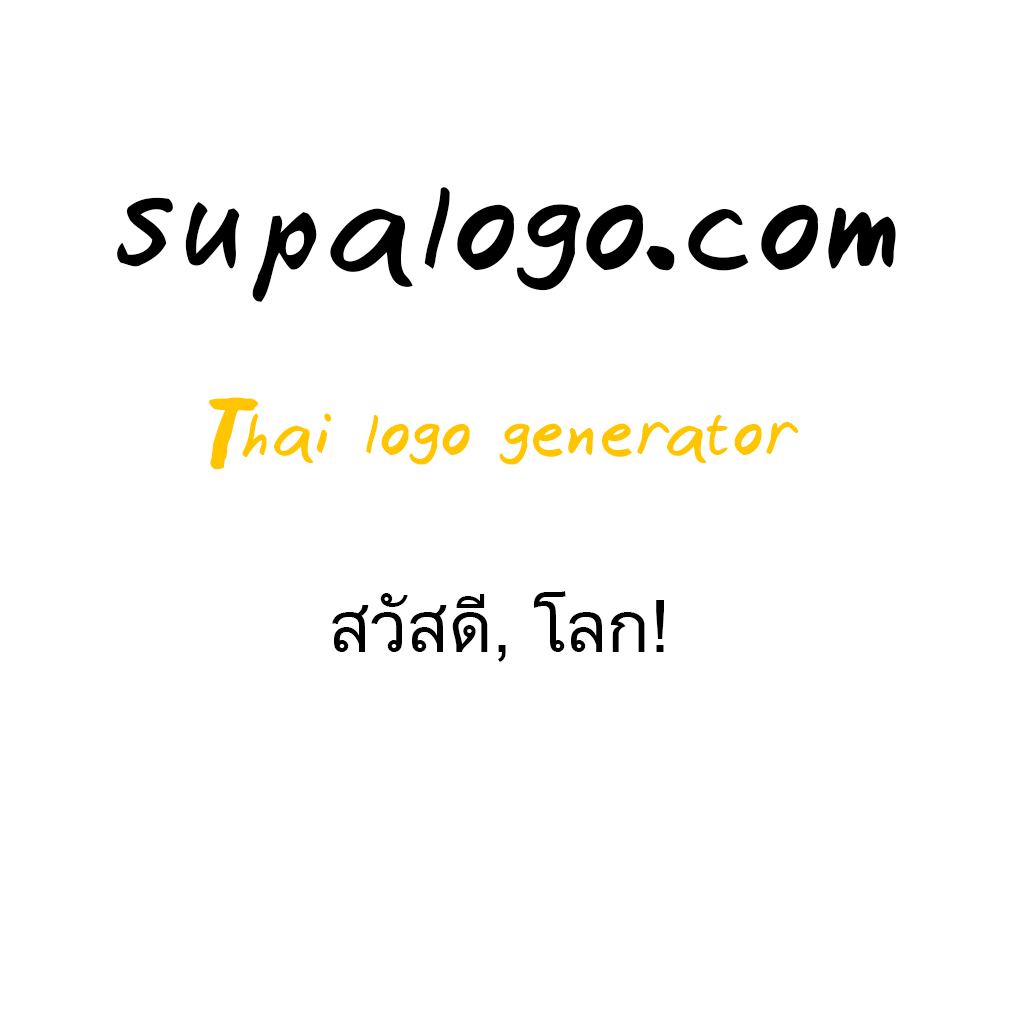 Thai Logo Generator & Text Logo Maker Free — Supalogo