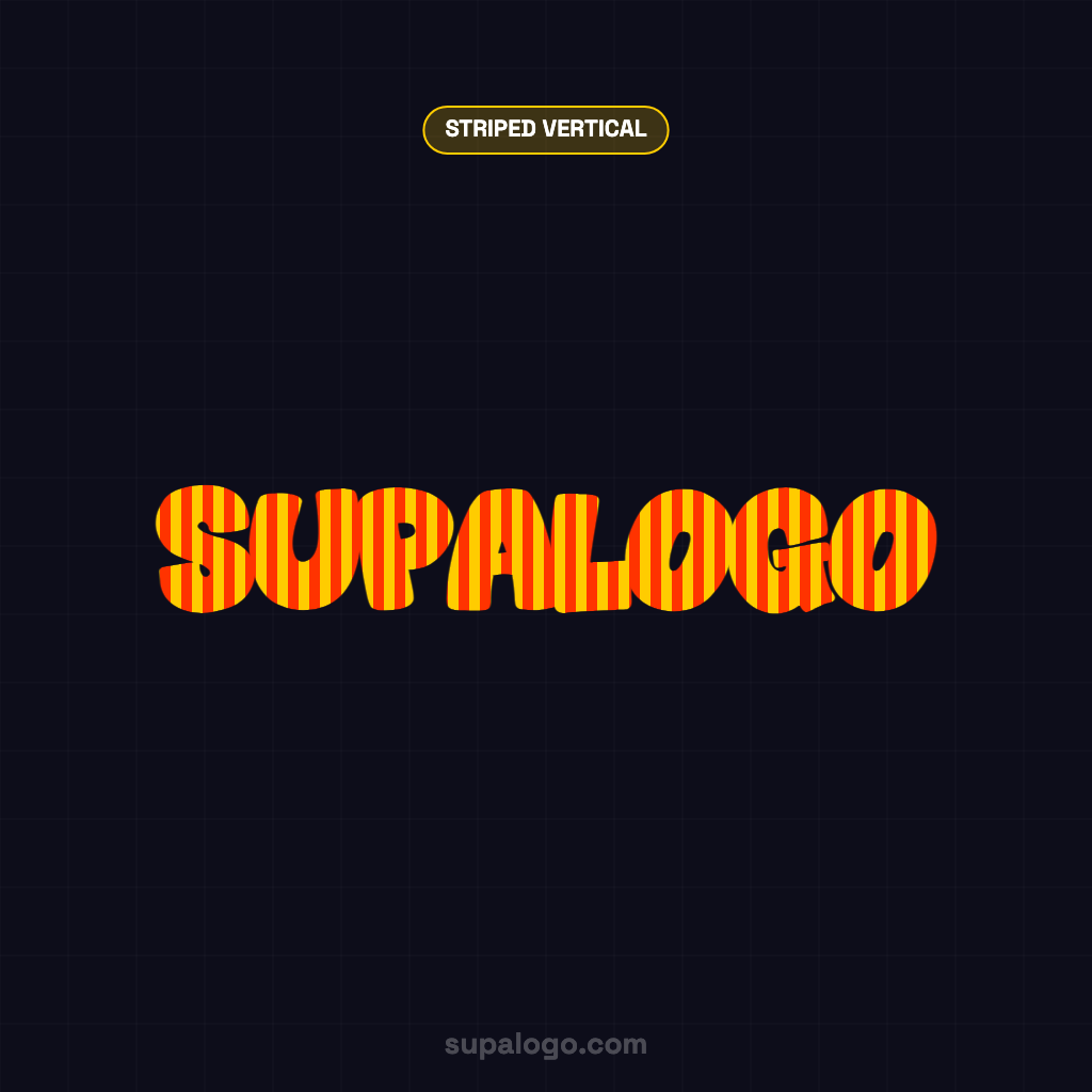 Vertical Striped Logo Generator Free — Supalogo